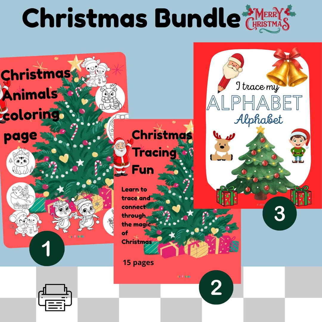 Christmas Activity Bundle - Etsy