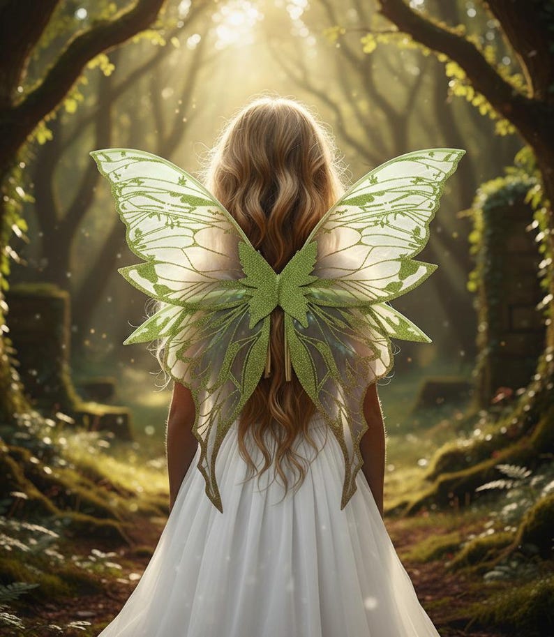 Large Glitter Fairy Wings: Sheer Butterfly Wings for Cosplay Costume - Etsy