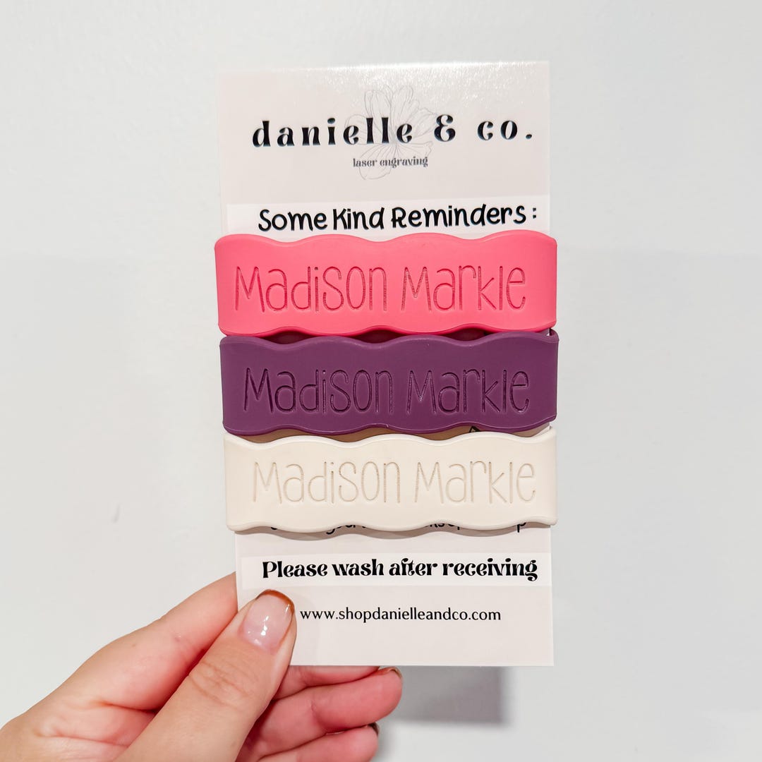 Frosting Silicone Bottle Labels 3 Pack , Baby Bottle Label, Sippy Cup ...