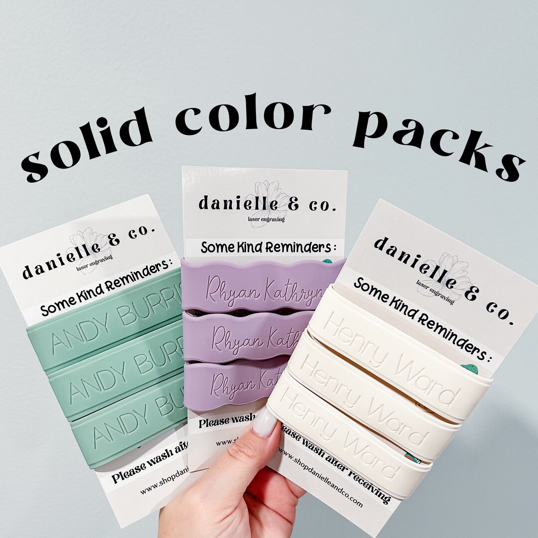 Solid Silicone Bottle Labels 3 Pack ,baby Bottle Label, Sippy Cup Label ...