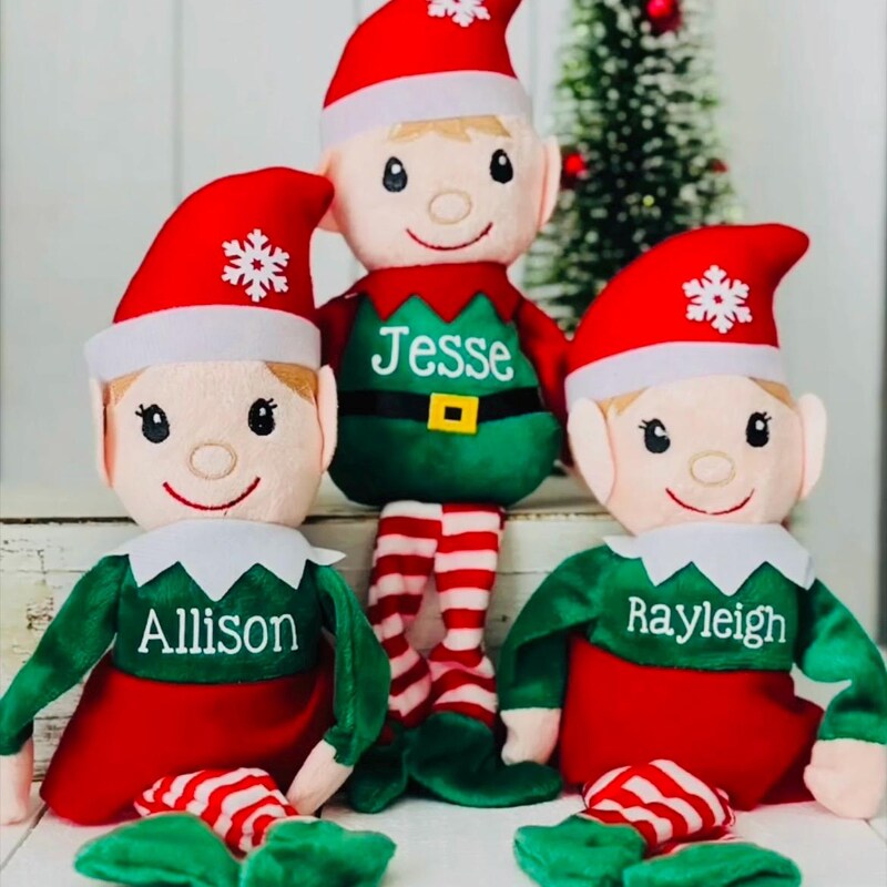 Plush Christmas Elf Toy - Etsy