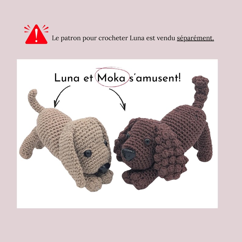 Crochet Pattern for a Spaniel Dog – Moka – Crochet Dog – Playful Pose ...