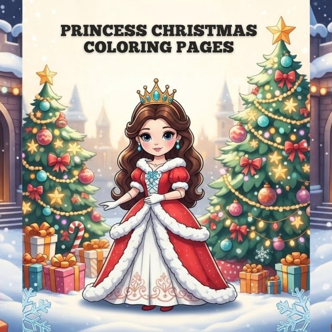 Disney Christmas Coloring Pages Printable - Etsy