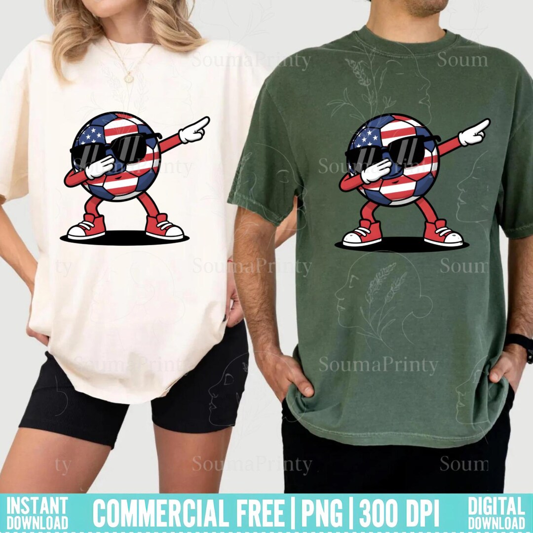 Dabbing Soccer American Ball PNG: Funny Sports Art for Soccer Fans Png ...