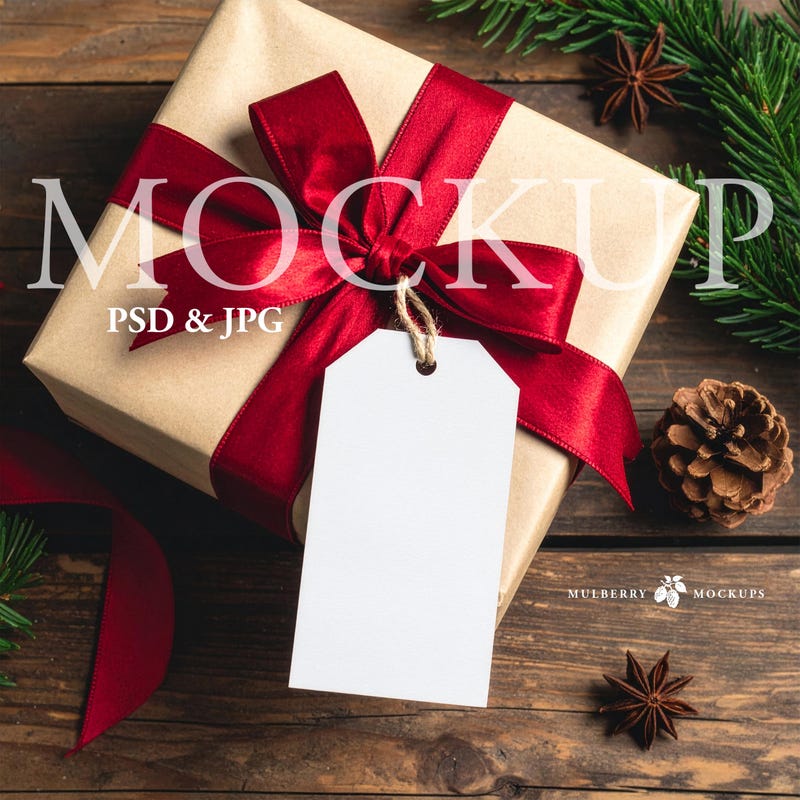 Kraft Christmas Tags - Etsy