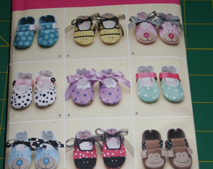 Baby Shoe Sewing Pattern Simplicity 2491destash UNCUT 8 Styles - Etsy