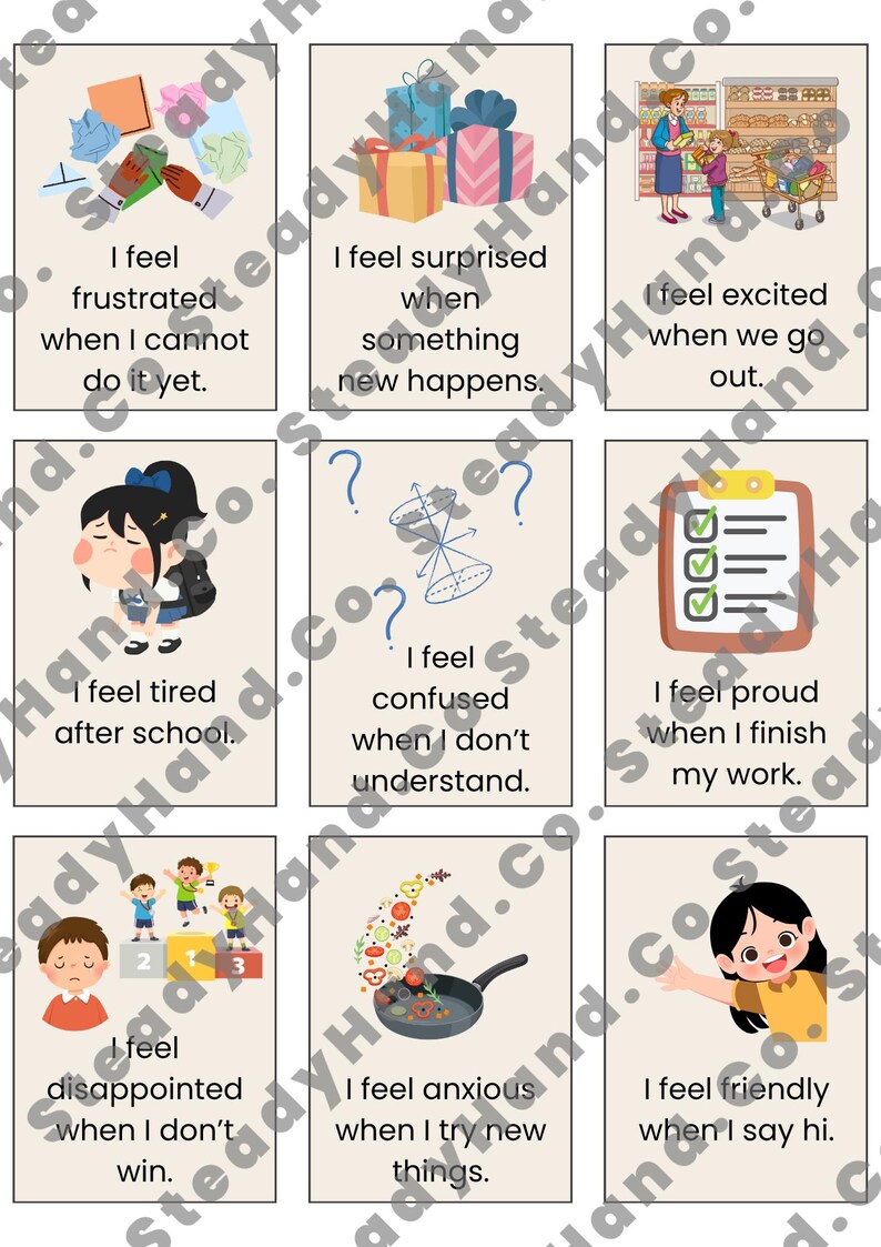 Emotion Cards for Kids | Autism Emotion Recognition | Feelings Matching ...