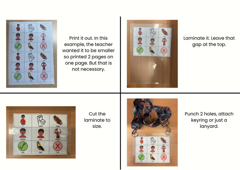 Printable Communication Board for Nonverbal or Autistic Learners ...