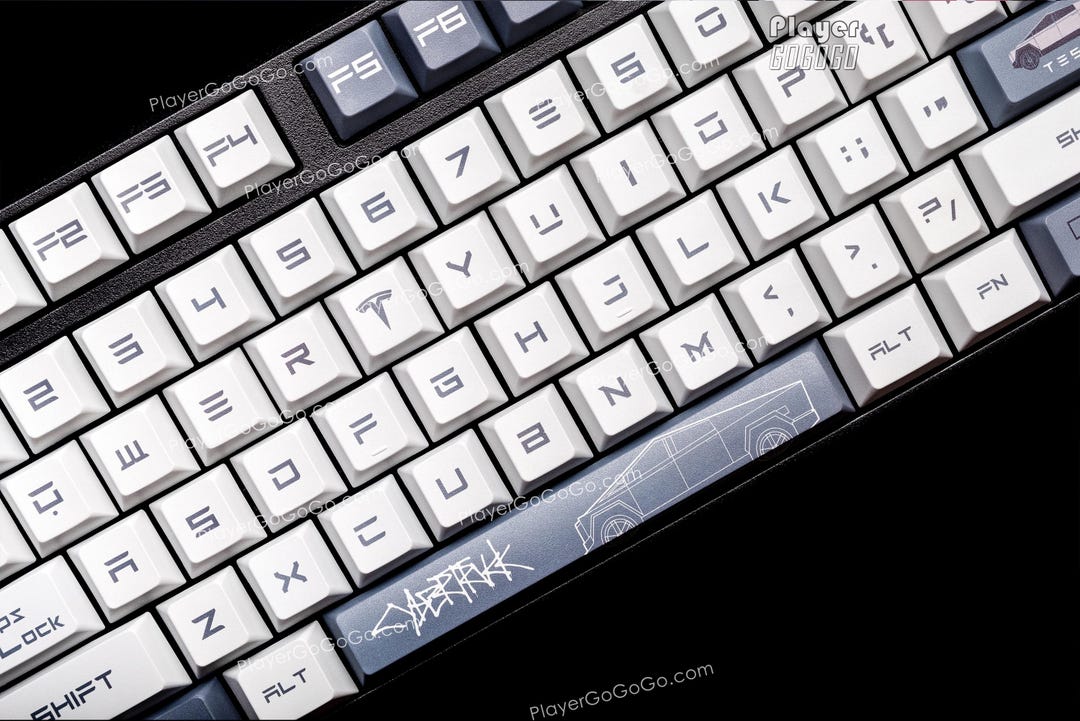 Tesla Cybertruck Backlit 124 Keycap Set - Tesla Inspired Gear ...