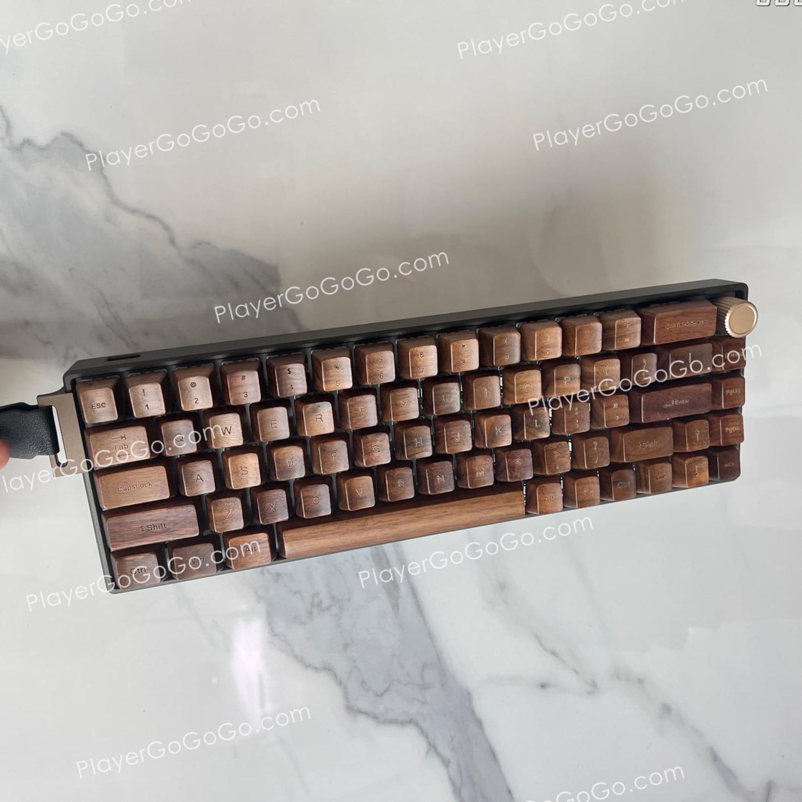 Real Rosewood / Walnut Wood Keycap Set, Custom 61 / 87 / 96 / 108 ...