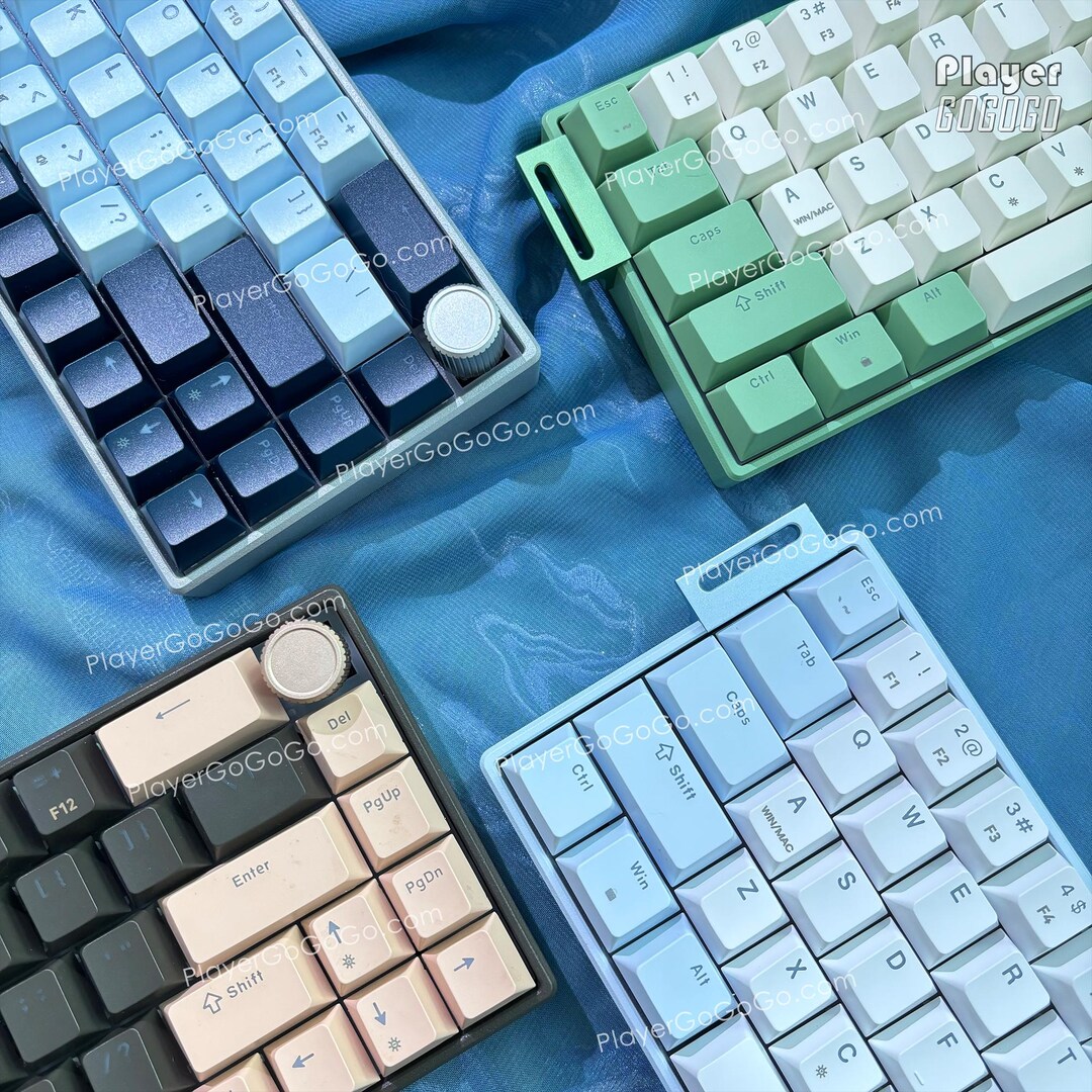 Sleek Creamy Keyboard - RGB Backlit QMK VIA Mechanical Keyboard With ...