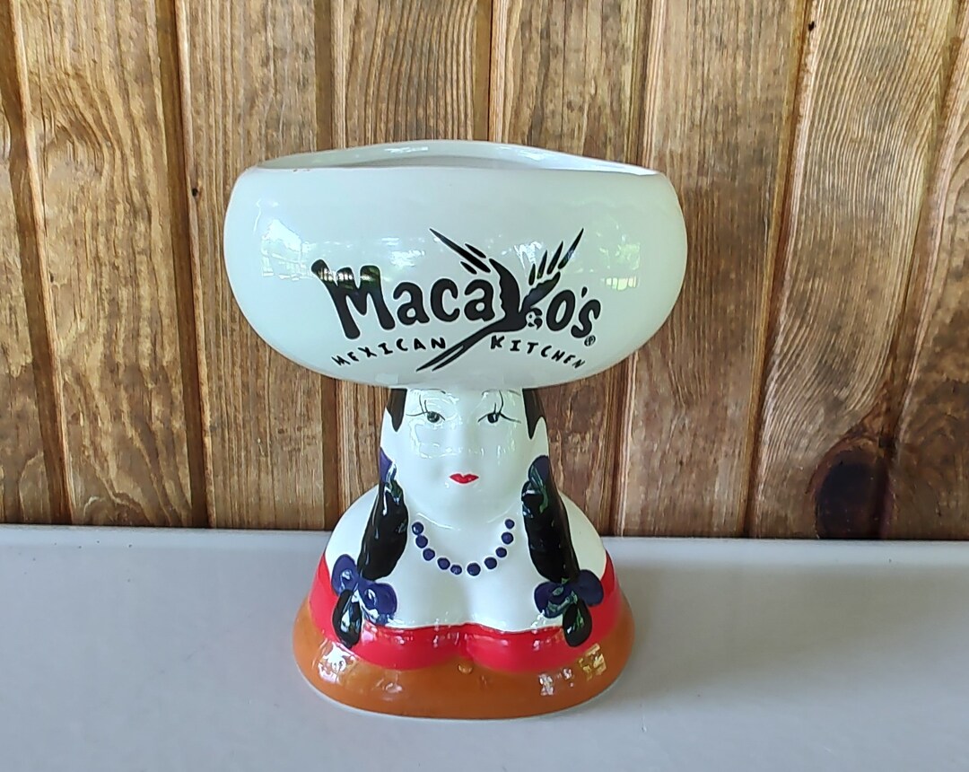 Vintage Macayo's Mexican Kitchen Senorita Cha Cha Bowl With Sombrero ...