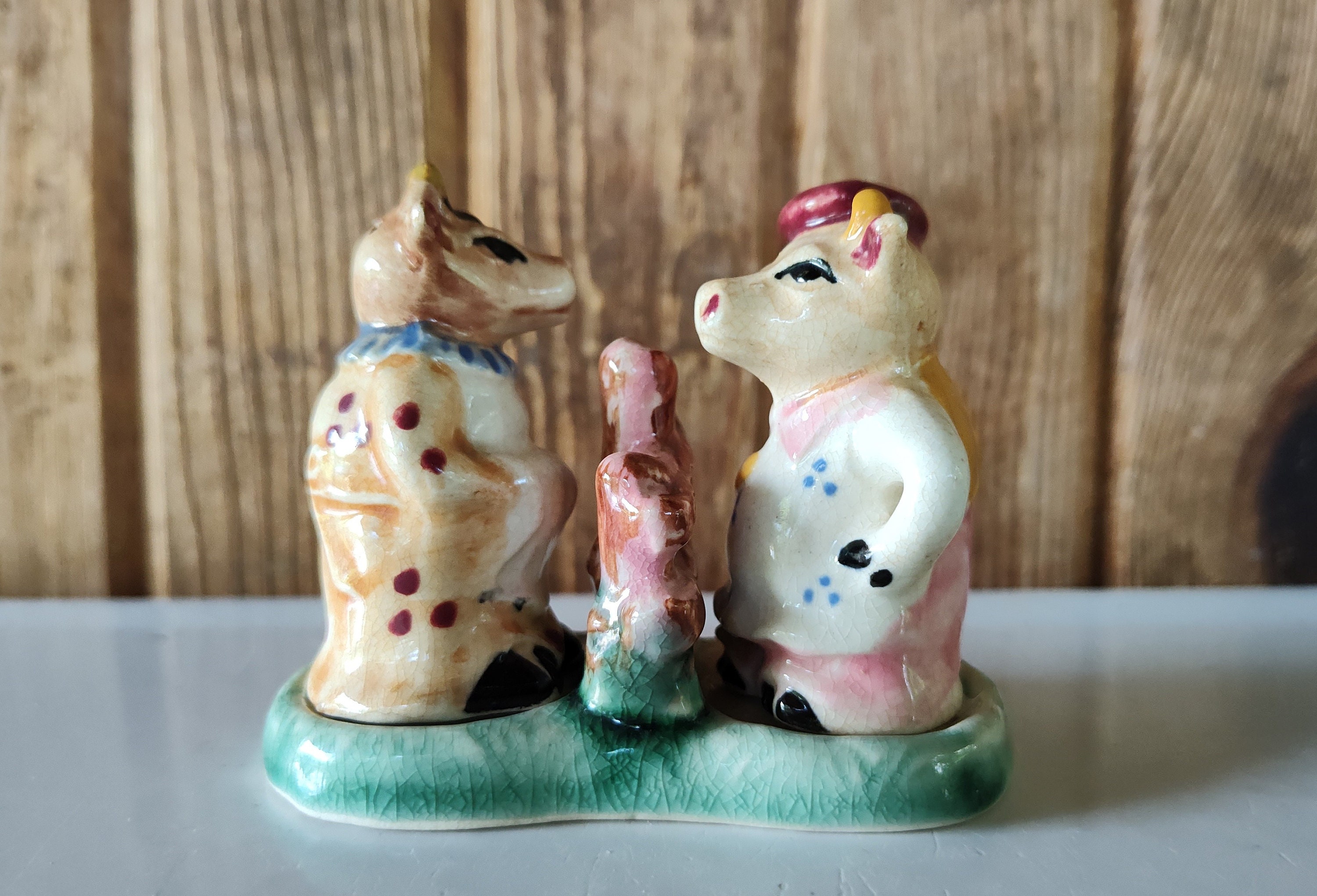 Vintage Cow Salt and Pepper Shakers, Cute Cow Couple Salt and Pepper ...