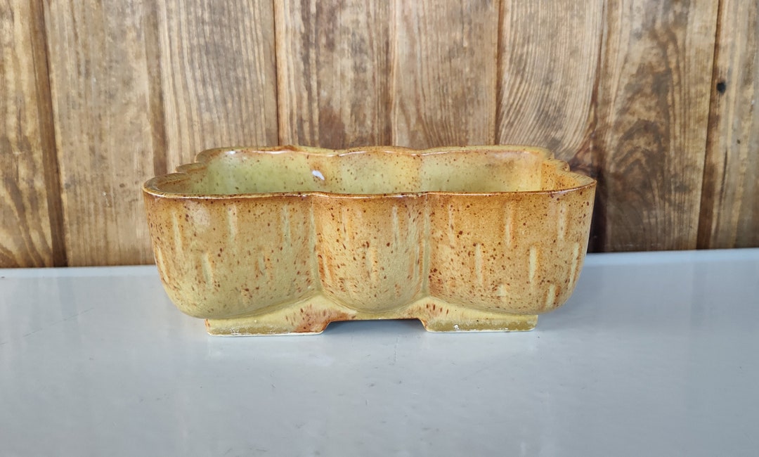 Vintage UPCO Pottery Planter, UPCO 105-7, Yellow Pottery Planter - Etsy