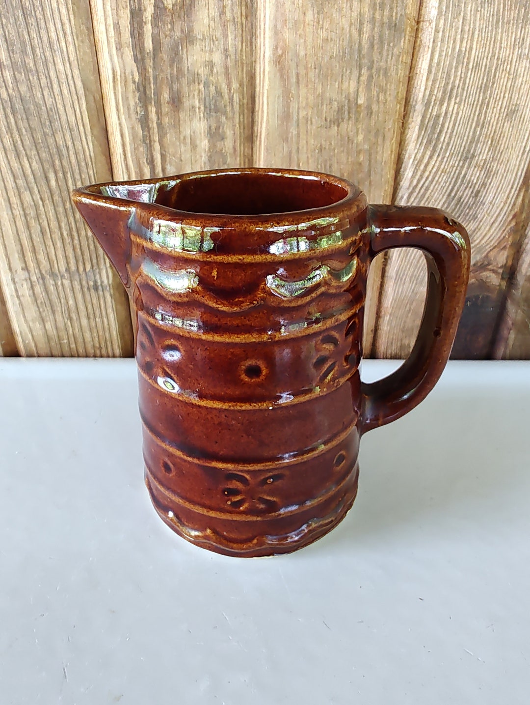 Vintage Marcrest Daisy Dot Small Pitcher, Marcrest Stoneware Creamer - Etsy