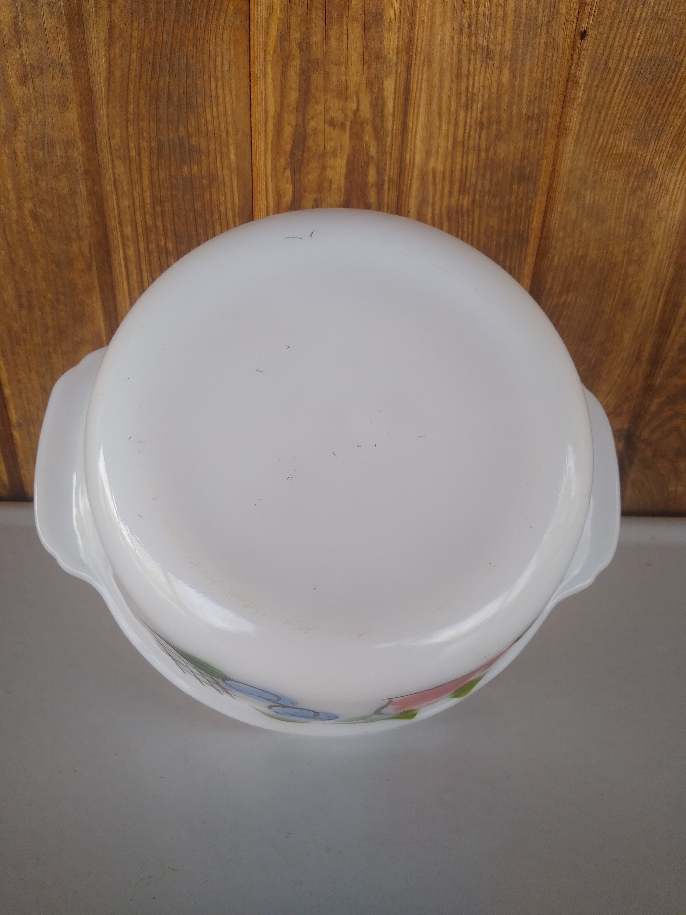 Vintage Fire King Gay Fad Bowl, Fire King Casserole Dish, Milk Glass - Etsy