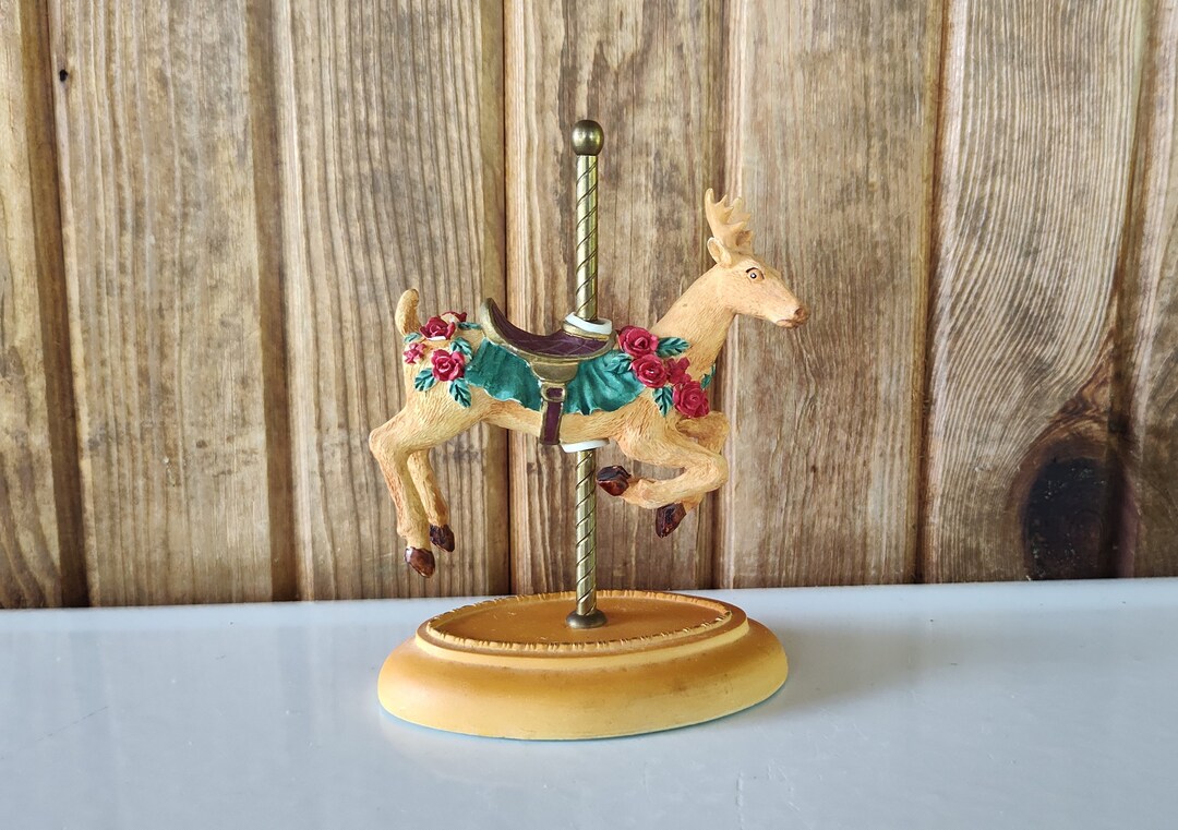 Vintage Carousel Reindeer, Reindeer Figurine, Carousel Reindeer ...