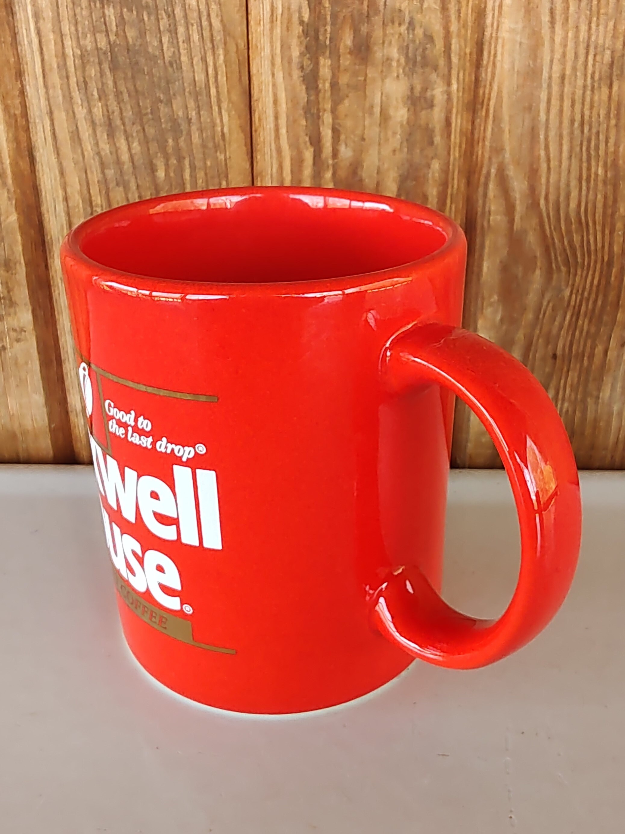 Vintage Maxwell House Coffee Mugs, Red Maxwell House Instant Coffee ...