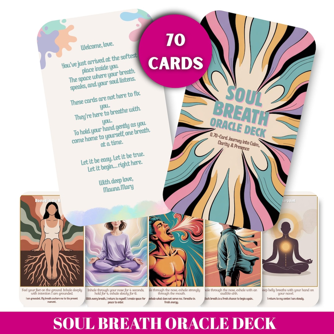 Soul Breath Oracle Deck Digital Download – 70 Card Breathwork ...