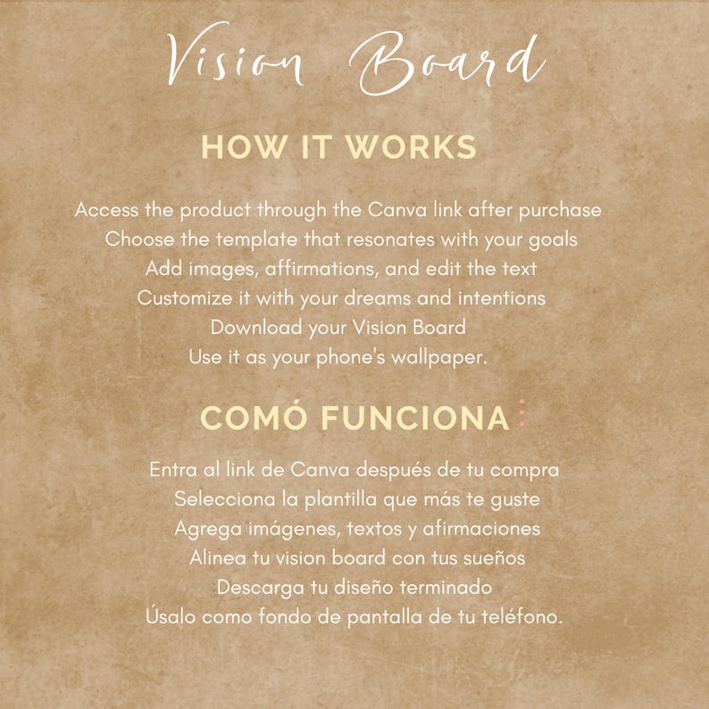 2026 Vision Board Canva Templates | Editable Digital Vision Board ...