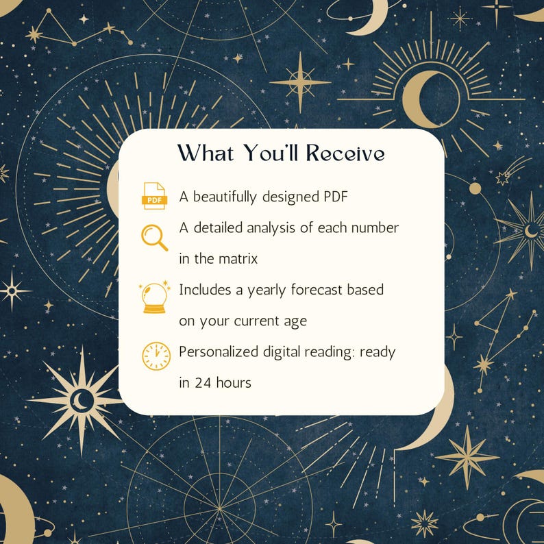 Detailed Destiny Matrix Reading | Personalized Numerology Soul Report ...