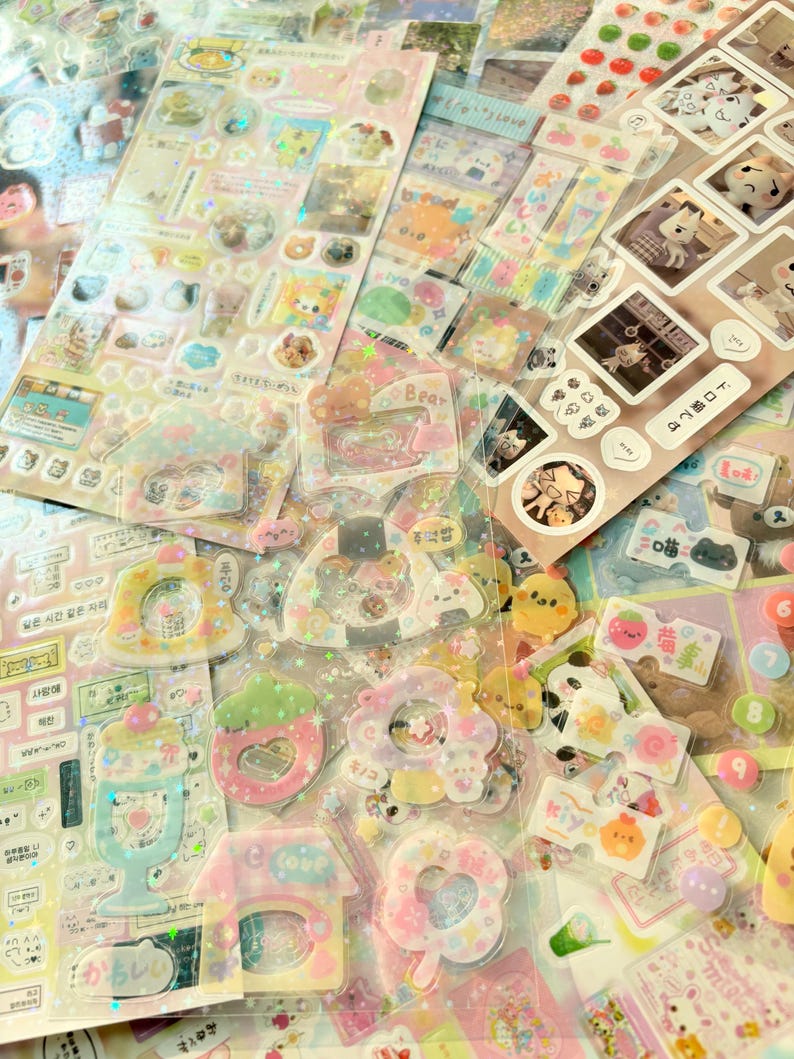 Heisei Retro Vibes Deco Sticker Sheets | Juminocore, Kawaii Japanese ...