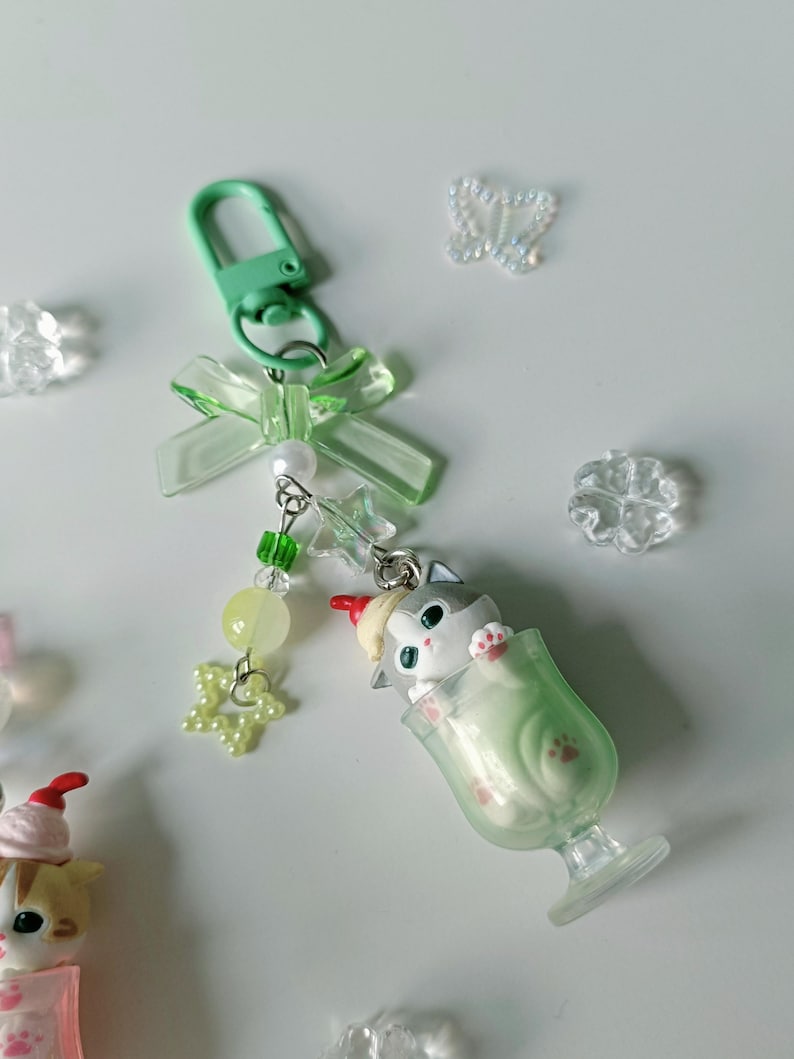 Jumino Core Mofusand Cream Soda Cats: Kawaii Trinket Bag Charms - Etsy