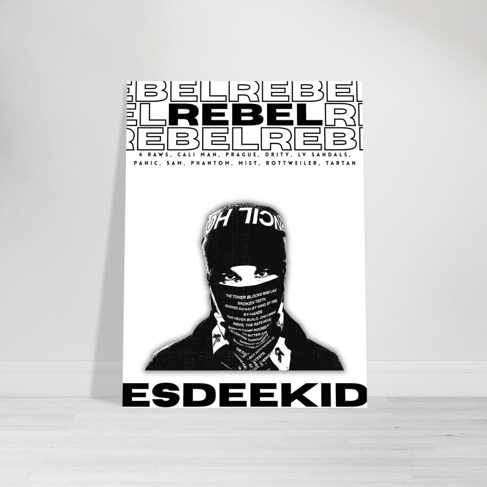 Esdeekid - Rebel Aluminum Poster - Etsy