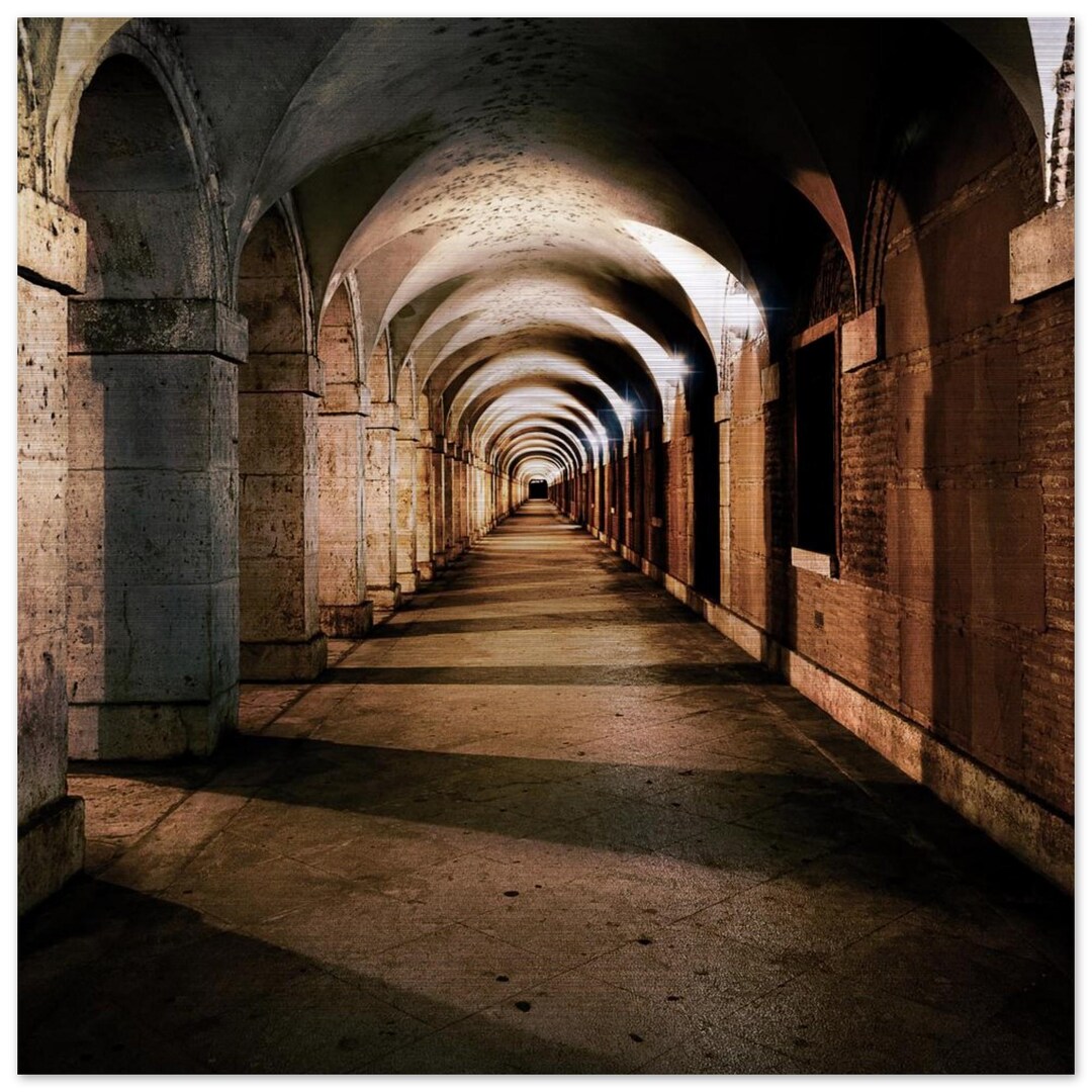 Gothic Archway Photography Print: Medieval Tunnel, Stone Architecture ...