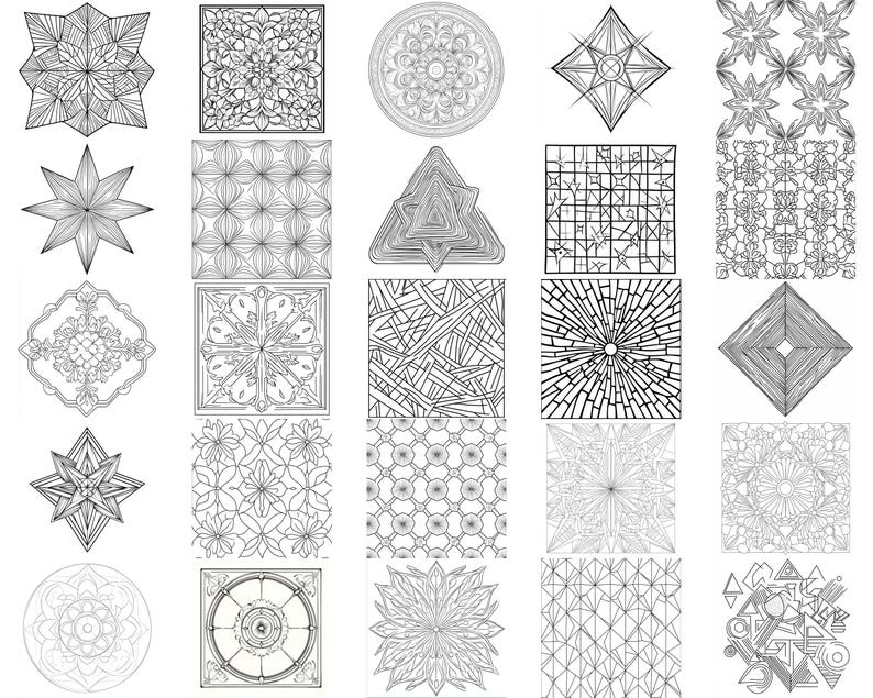 115+ Procreate Moroccan Tile Patterns Brushes | Procreate Stamps ...