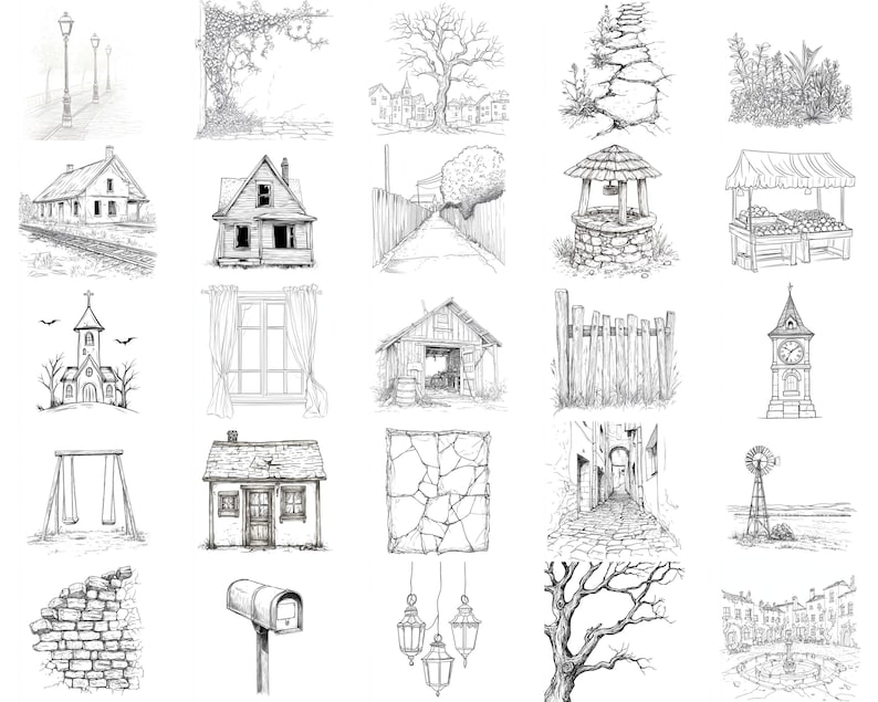 115+ Procreate Haunted Town Brushes | Procreate Stamps | Instant ...