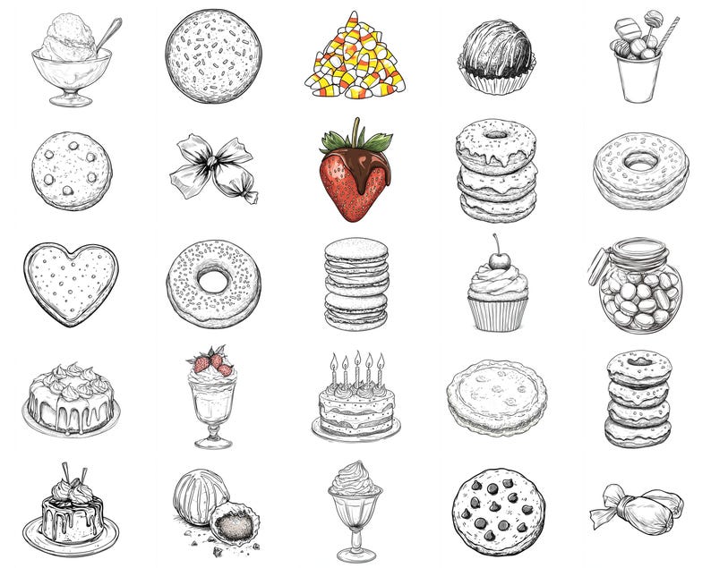 115+ Procreate Sweet Treats Brushes | Procreate Stamps | Instant ...