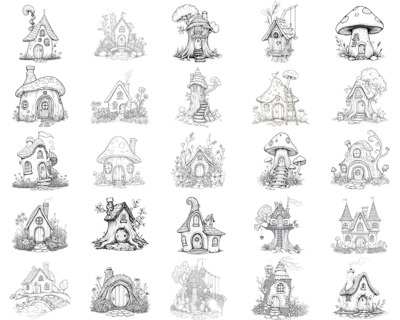 115+ Procreate Fairy House Brushes | Procreate Stamps | Instant Digital ...