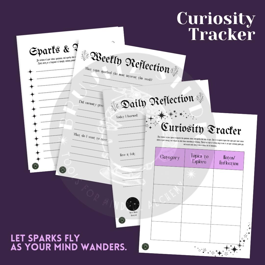 Cabinet of Curiosities | Printable Mindfulness Worksheet | Energy ...