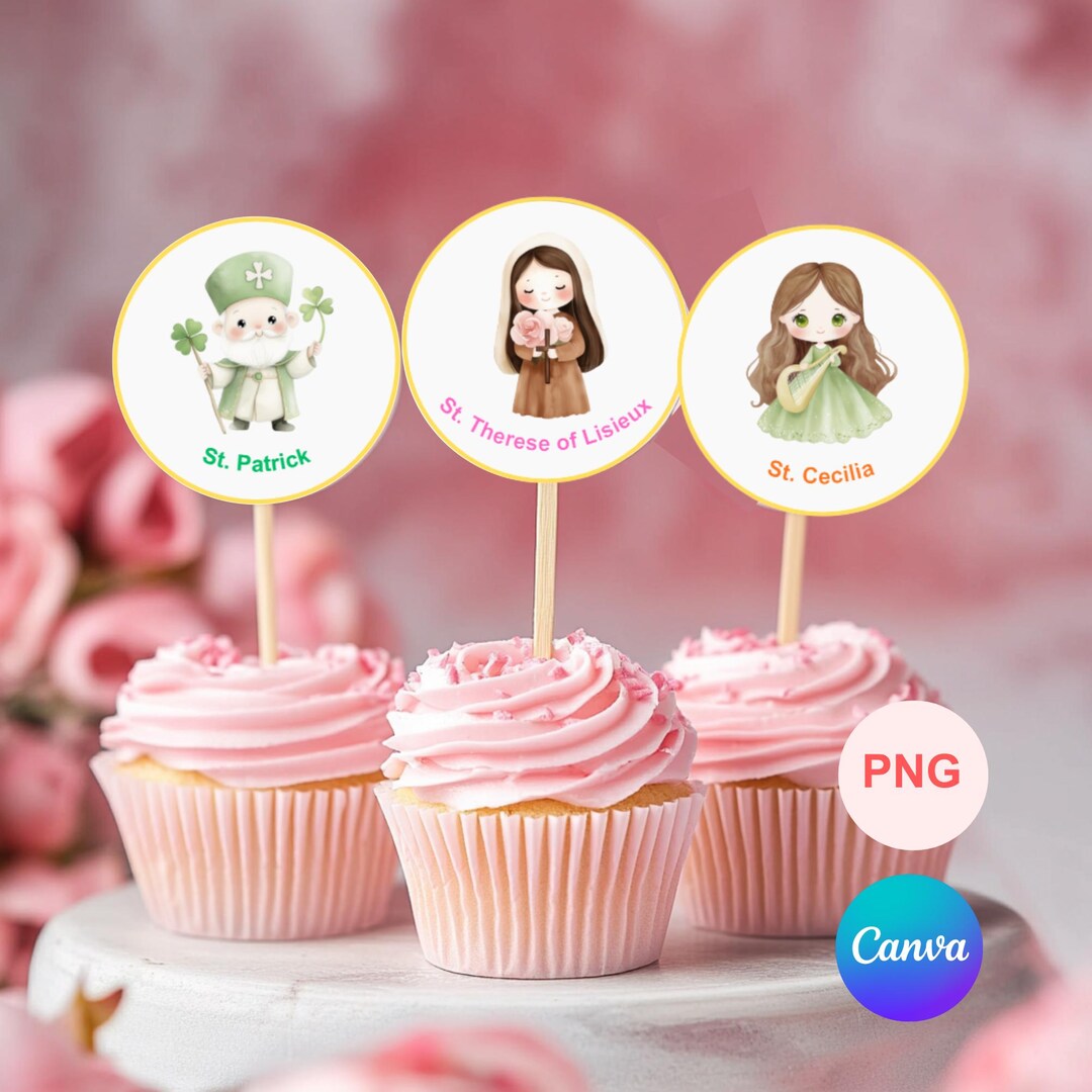 All Saints Day Cupcake Topper, All Saints Day Party Decor, Saints ...