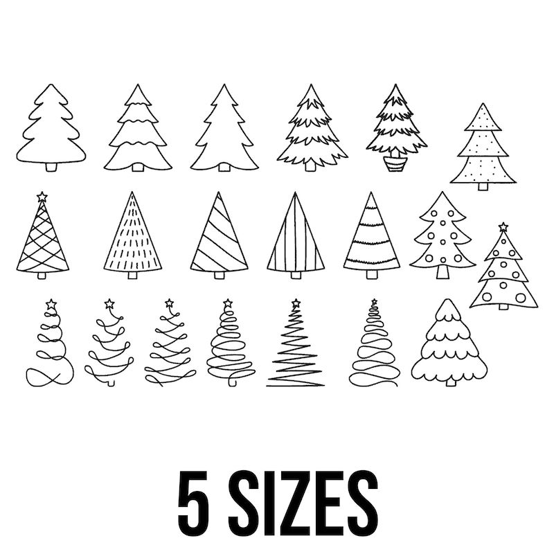 Squiggle Christmas Tree - Etsy