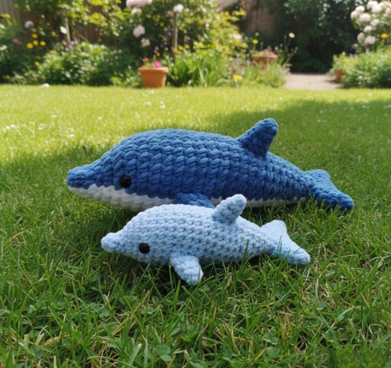 Dolphin Crochet Pattern, Dolphin Amigurumi Pattern PDF, Fish Love Gifts ...