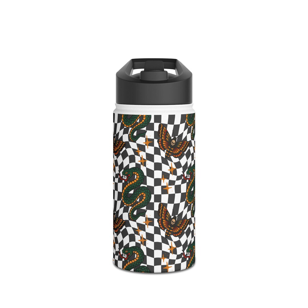 Snake and Moth Water Bottle – Emo Stainless Steel Tumbler - Etsy