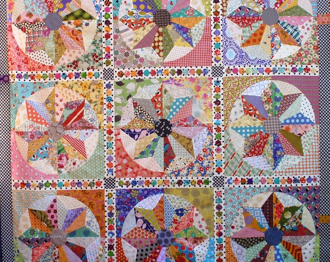 Scrappy Windmills Quilt Pattern - Etsy