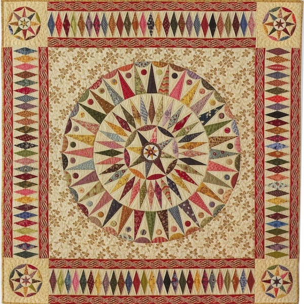Mariners Compass Quilt Pattern - Etsy