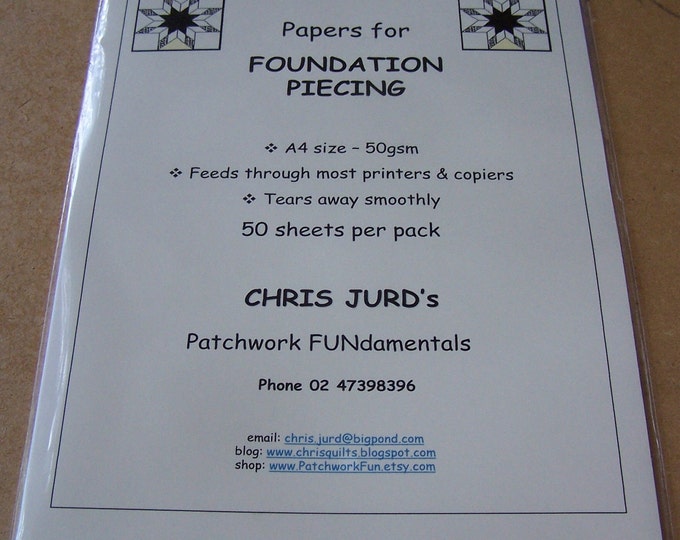Foundation Piecing Paper - Etsy