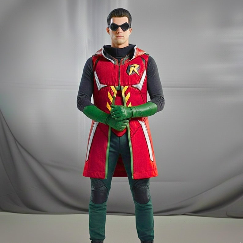 Gotham-style Robin Inspired Cosplay Costume | Modern Tactical Superhero ...