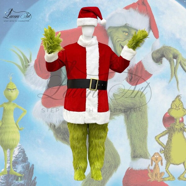 Adult Grinch Costume Set - Etsy