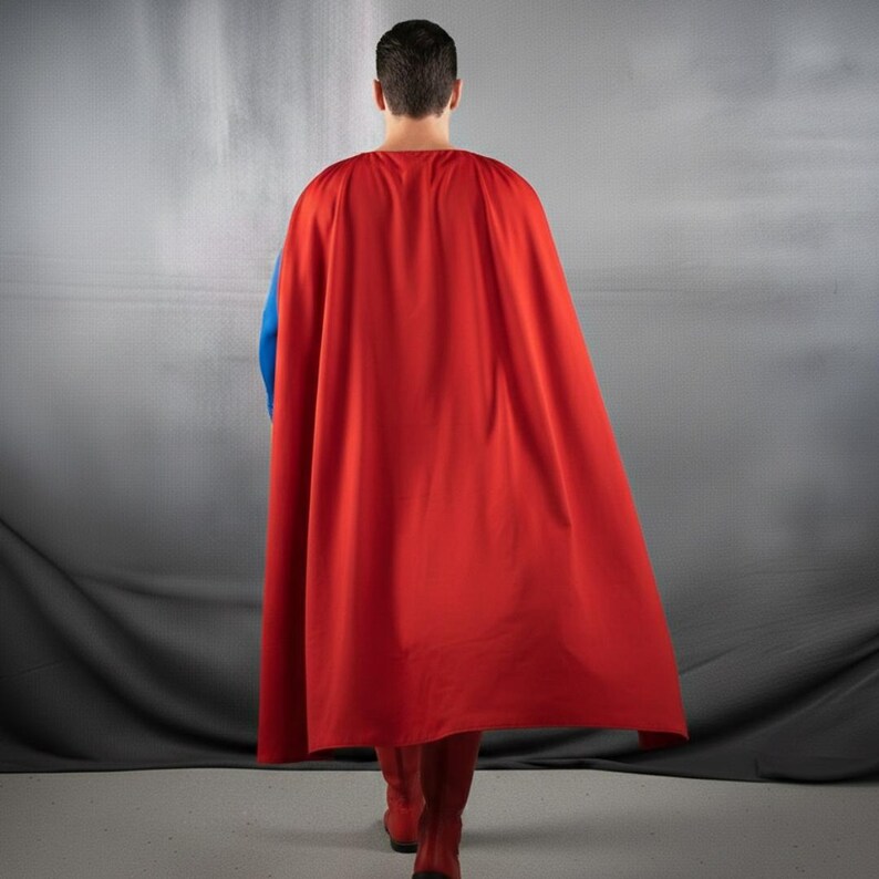 Superhero Man of Steel Inspired Blue Bodysuit Costume With Cape - Etsy
