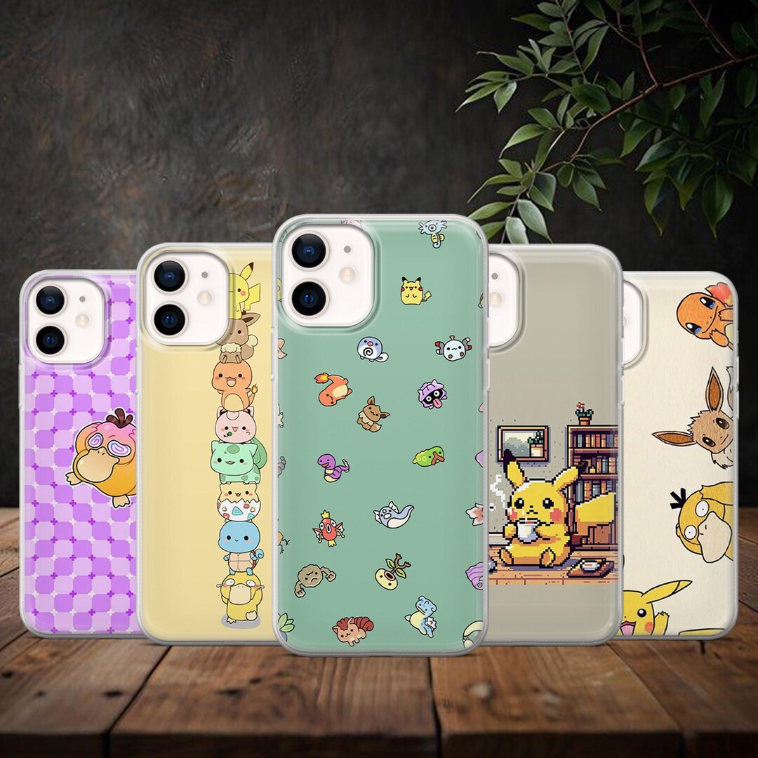 Cute Pokémon Phone Case Pikachu Cover for iPhone 17, 17pro, 16, 15, 14 ...