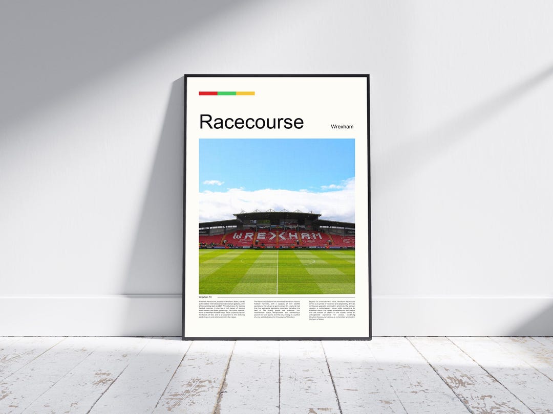 Wrexham AFC Poster – Racecourse Ground Football Club Print - Etsy UK