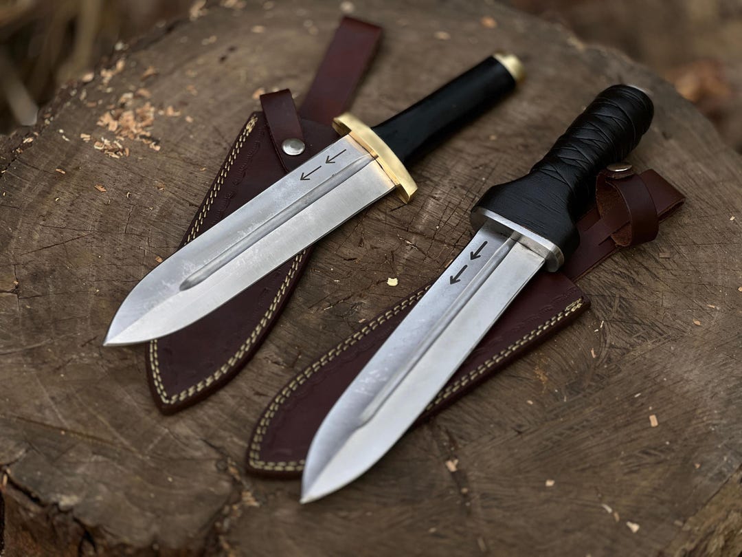 Handmade Thorfin Dagger, D2 Steel Hunting Knife, Vinland Saga Replica ...