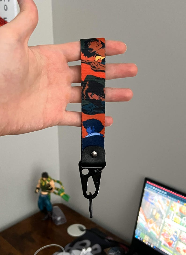 Anime Key Strap Keychain Double Sided Lanyard Key Holder - Etsy