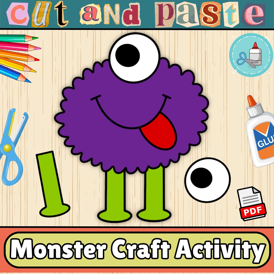 Monster Alien Craft Template–outer Space Theme Craft-monster Bulletin ...
