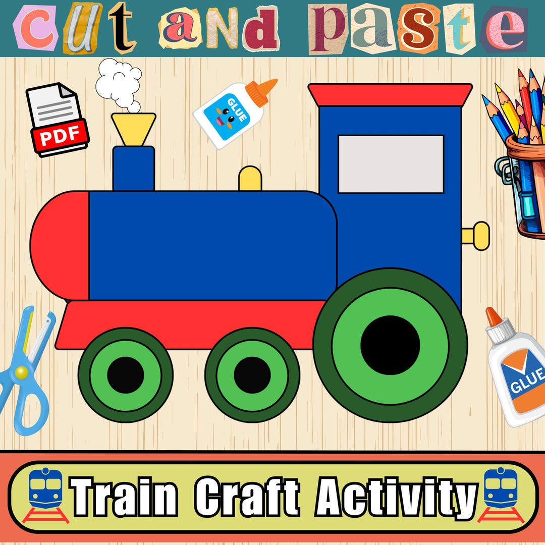 Train Craft Activity-craft Transportation Activities-bulletin Board ...